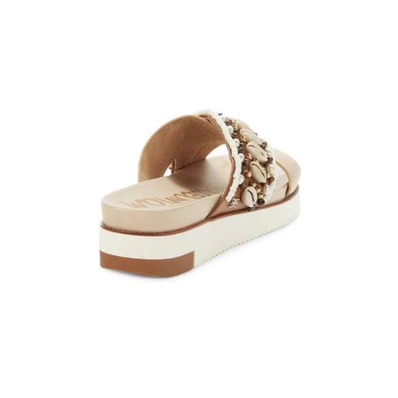 Sam Edelman | Shoes | Sam Edelman Austen Gold Shellspearls Embellished ...